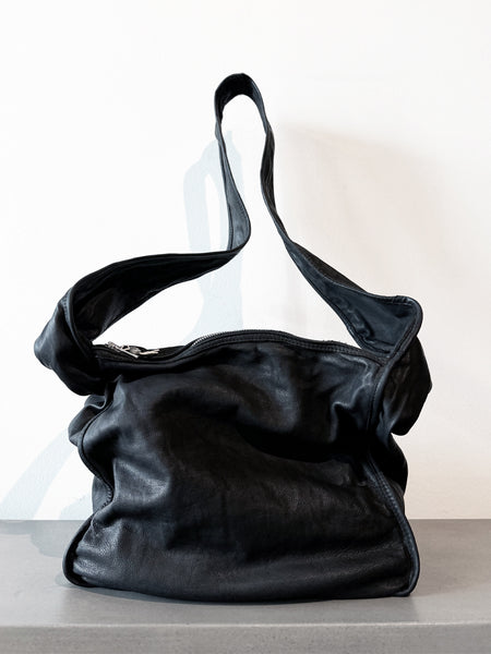 Guidi CA03 Soft Calf Leather Crossbody Bag – DARK WAVE