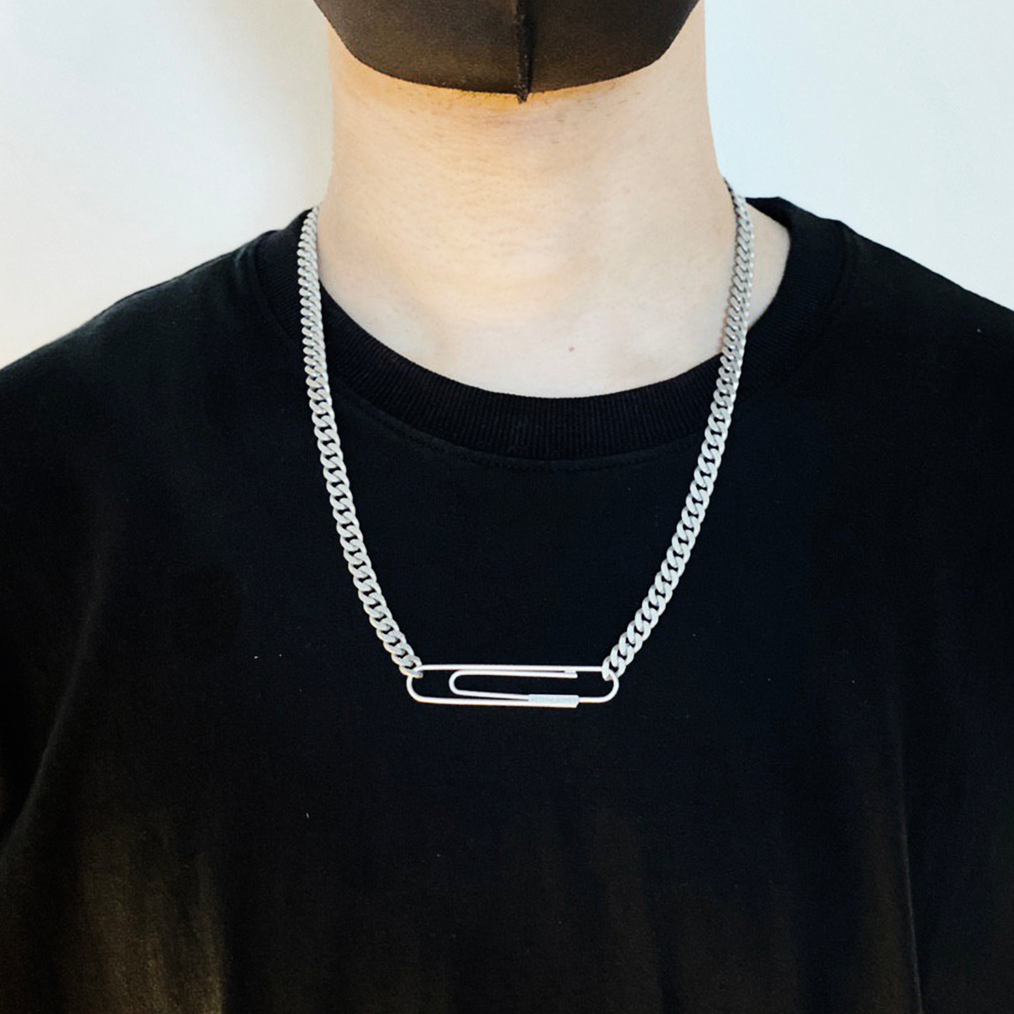 Gogo Philip Paper Clip Necklace Silver – DARK WAVE