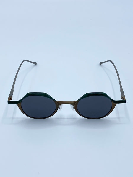 Rigards Red Top Patina Copper Frame + D.Green Lens – DARK WAVE